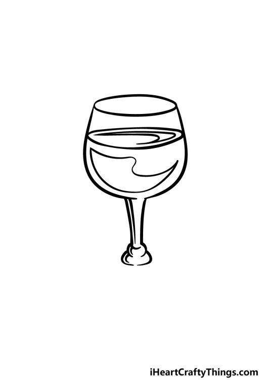 Wine Glass Drawing - How To Draw A Wine Glass Step By Step