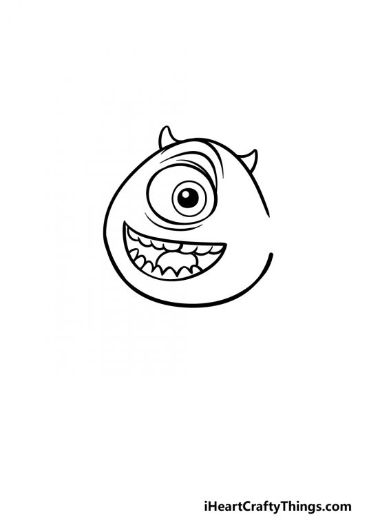 Mike Wazowski Drawing - How To Draw Mike Wazowski Step By Step