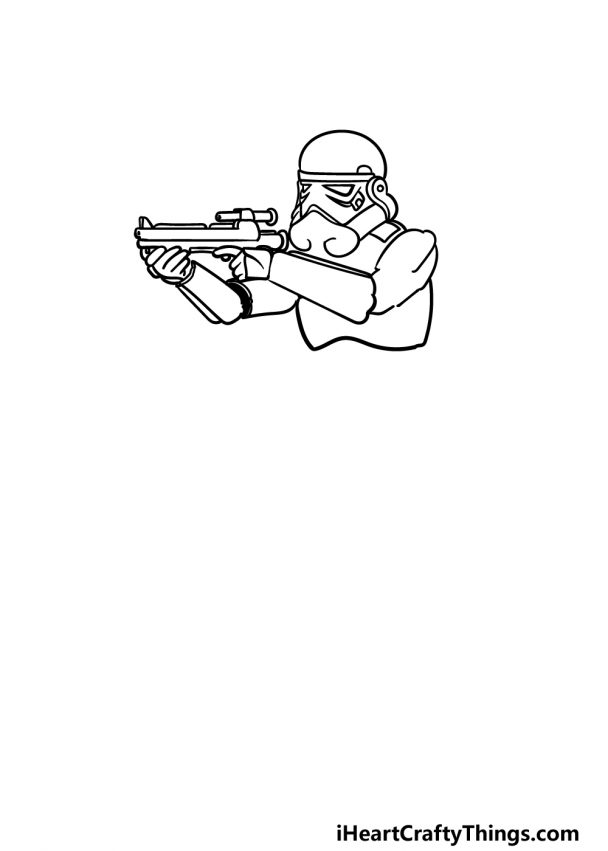 Stormtrooper Drawing - How To Draw A Stormtrooper Step By Step