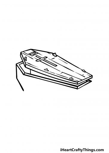 Coffin Drawing - How To Draw A Coffin Step By Step