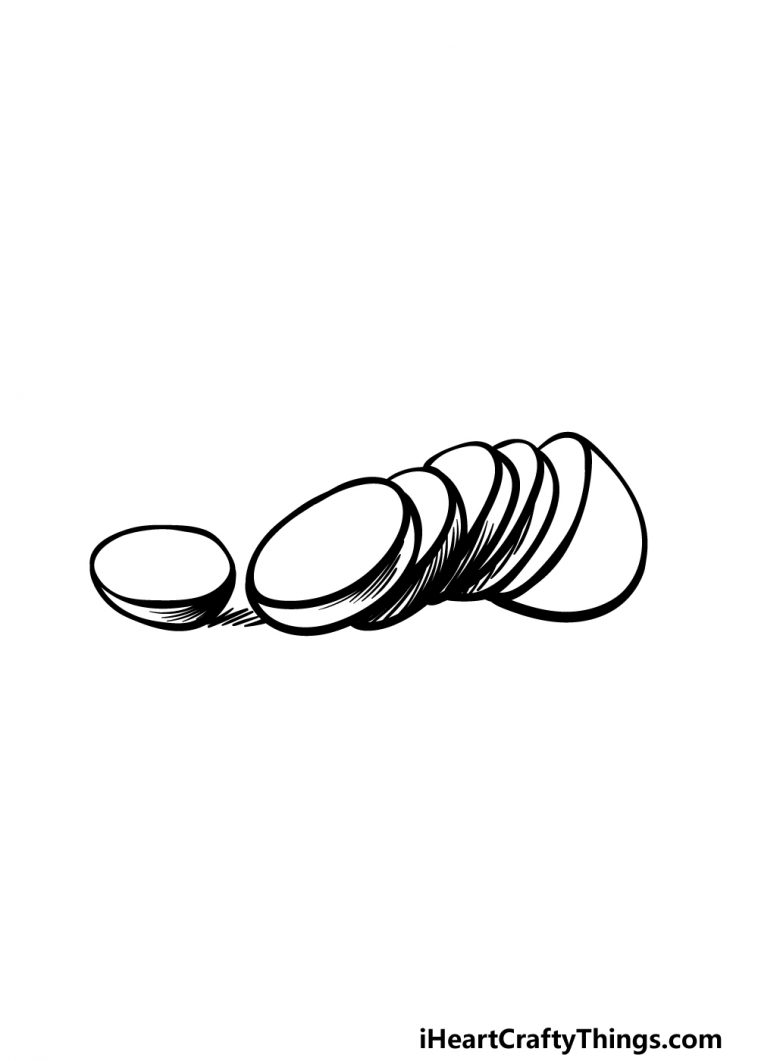 Potato Drawing - How To Draw A Potato Step By Step