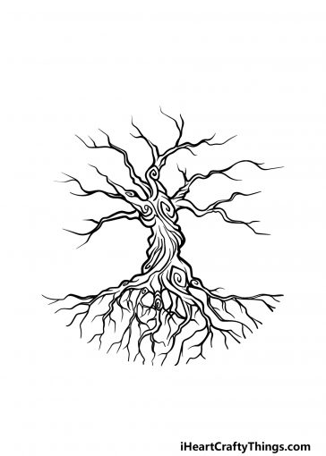 Tree Of Life Drawing - How To Draw The Tree Of Life Step By Step