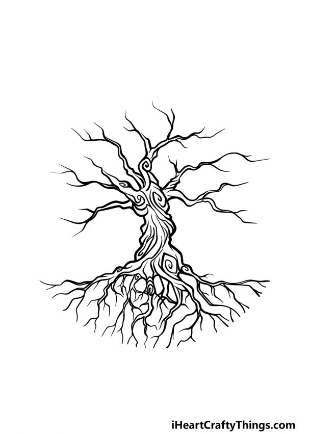 Tree Of Life Drawing - How To Draw The Tree Of Life Step By Step