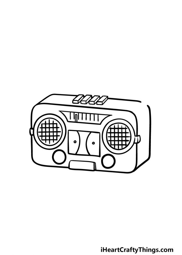 Radio Drawing - How To Draw A Radio Step By Step