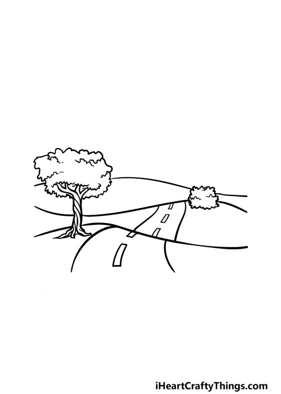 Road Drawing - How To Draw A Road Step By Step