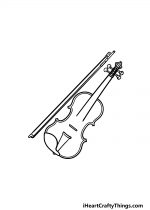 Violin Drawing - How To Draw A Violin Step By Step