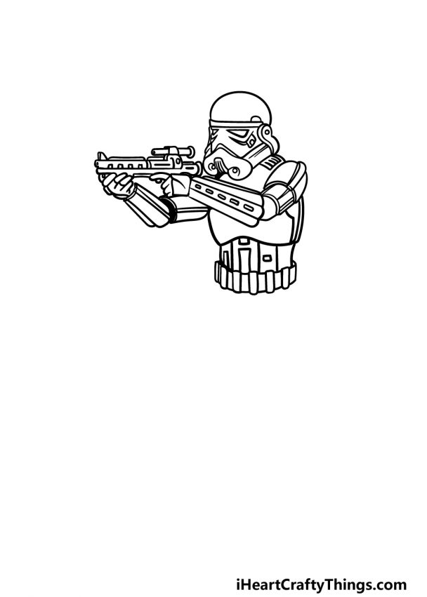 Stormtrooper Drawing - How To Draw A Stormtrooper Step By Step