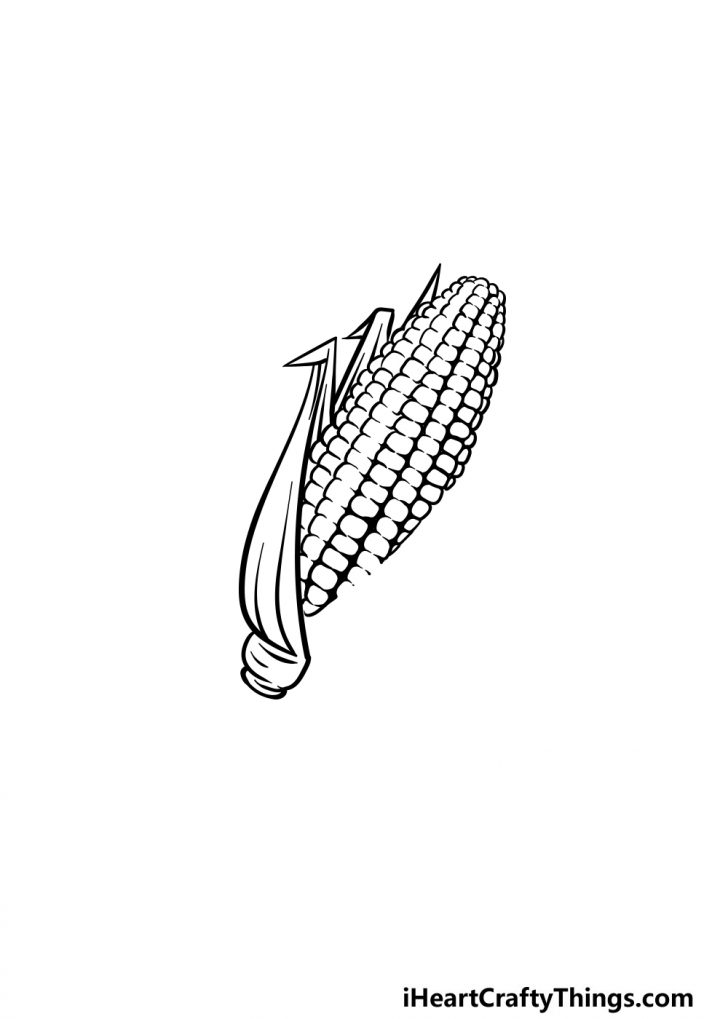 Corn Drawing - How To Draw Corn Step By Step