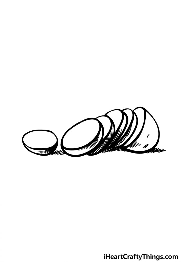 Potato Drawing - How To Draw A Potato Step By Step
