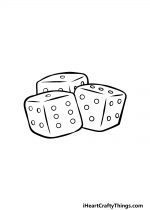 Dice Drawing - How To Draw Dice Step By Step