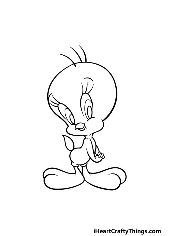 Tweety Bird Drawing - How To Draw Tweety Bird Step By Step