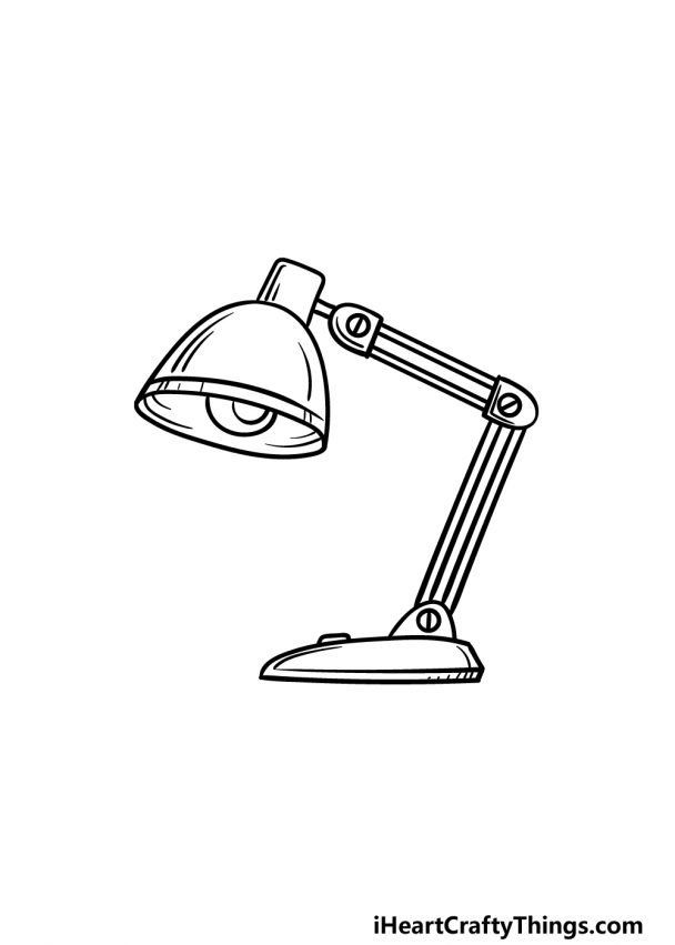 Lamp Drawing - How To Draw A Lamp Step By Step