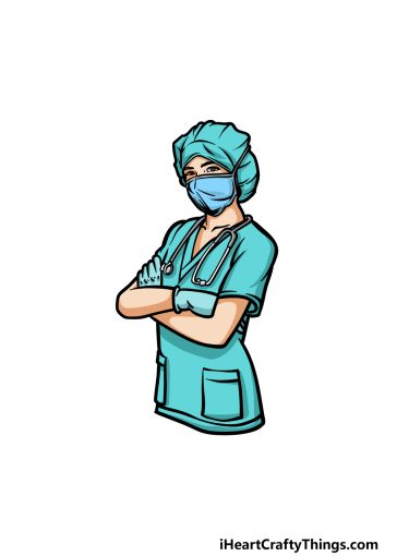 Nurse Drawing - How To Draw A Nurse Step By Step