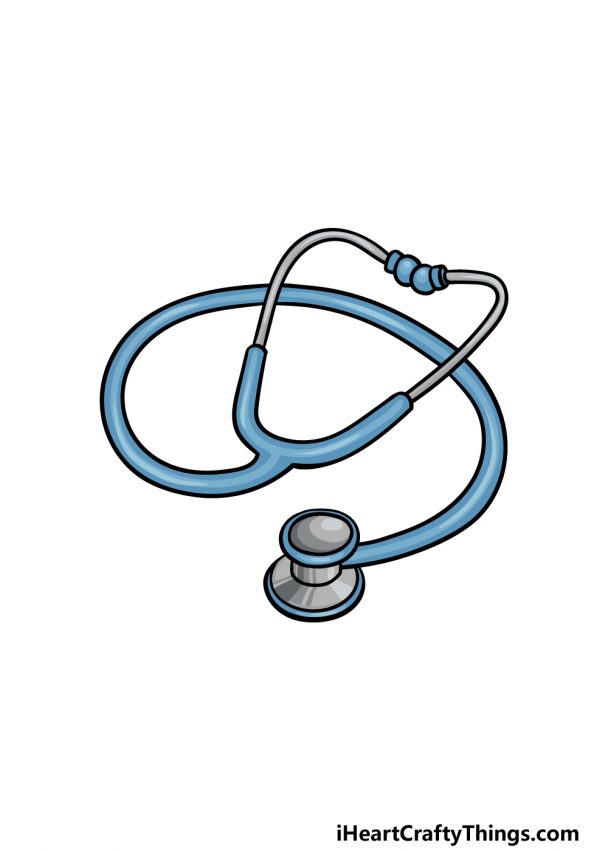 Stethoscope Drawing - How To Draw A Stethoscope Step By Step