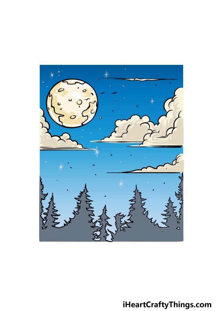 Sky Drawing - How To Draw The Sky Step By Step