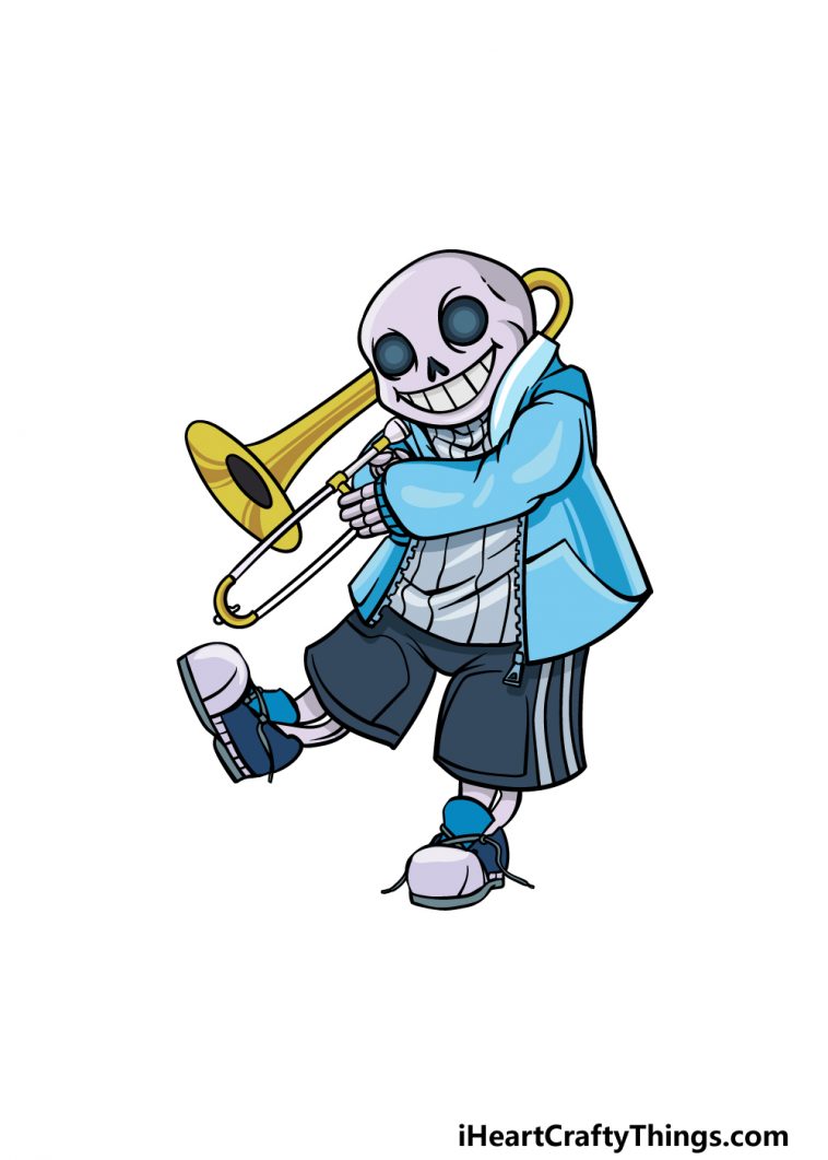 Sans Drawing - How To Draw Sans Step By Step