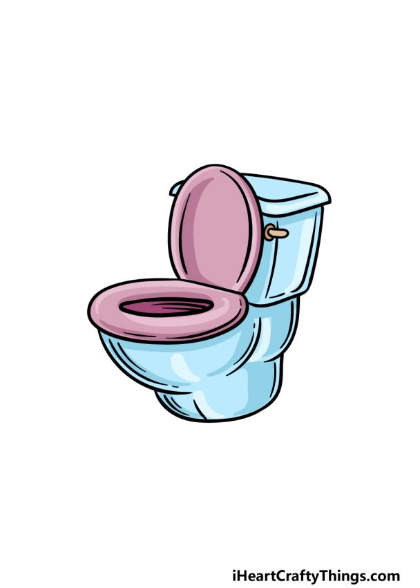Toilet Drawing - How To Draw A Toilet Step By Step