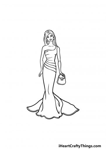Barbie Drawing - How To Draw Barbie Step By Step