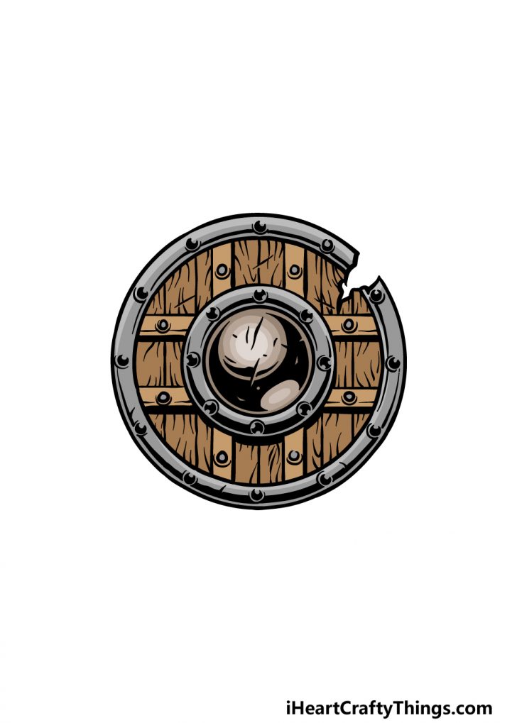 Shield Drawing - How To Draw A Shield Step By Step