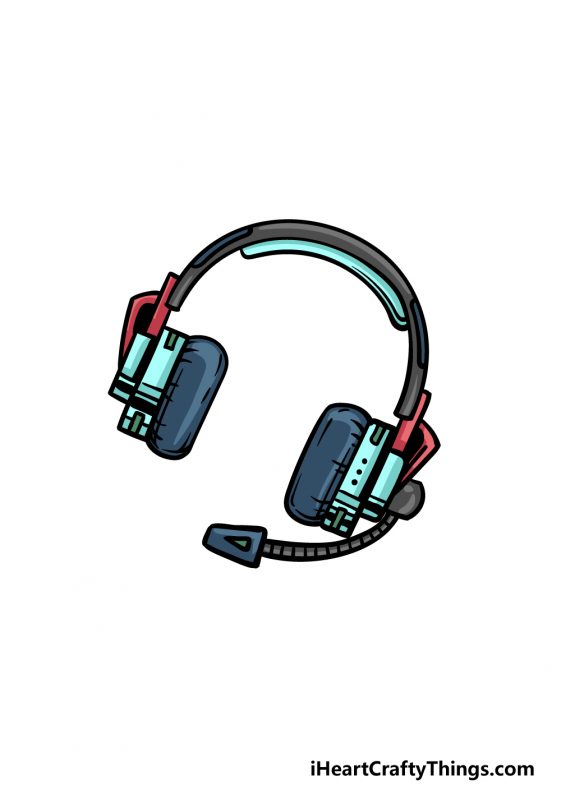 Headphones Drawing - How To Draw Headphones Step By Step