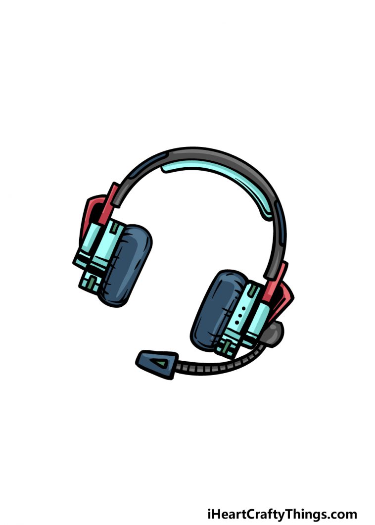 Headphones Drawing - How To Draw Headphones Step By Step