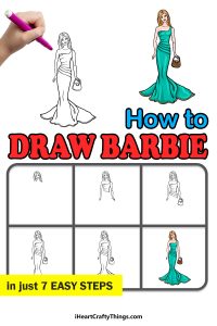 Barbie Drawing - How To Draw Barbie Step By Step