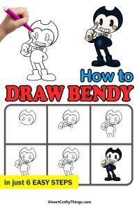 Bendy Drawing - How To Draw Bendy Step By Step