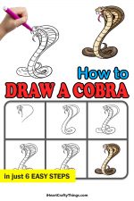 Cobra Drawing - How To Draw A Cobra Step By Step