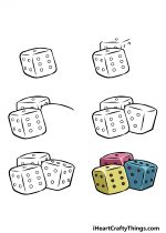 Dice Drawing - How To Draw Dice Step By Step