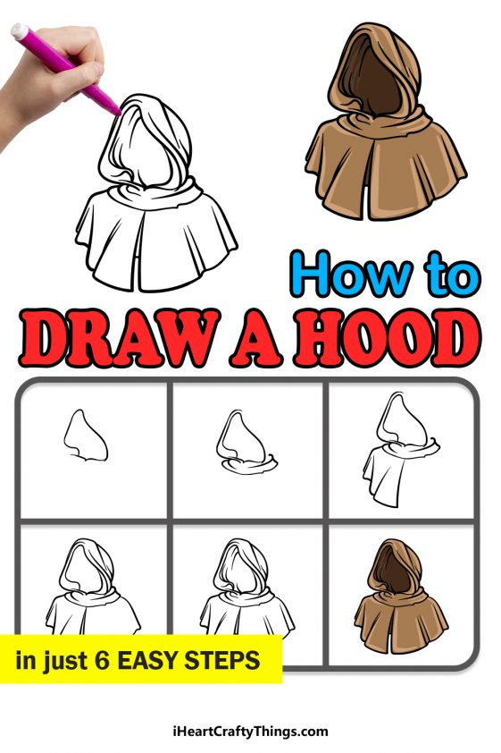 Hood Drawing - How To Draw A Hood Step By Step