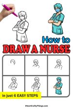 Nurse Drawing - How To Draw A Nurse Step By Step