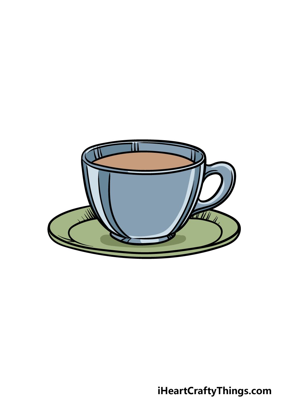 Teacup Drawing - How To Draw A Teacup Step By Step
