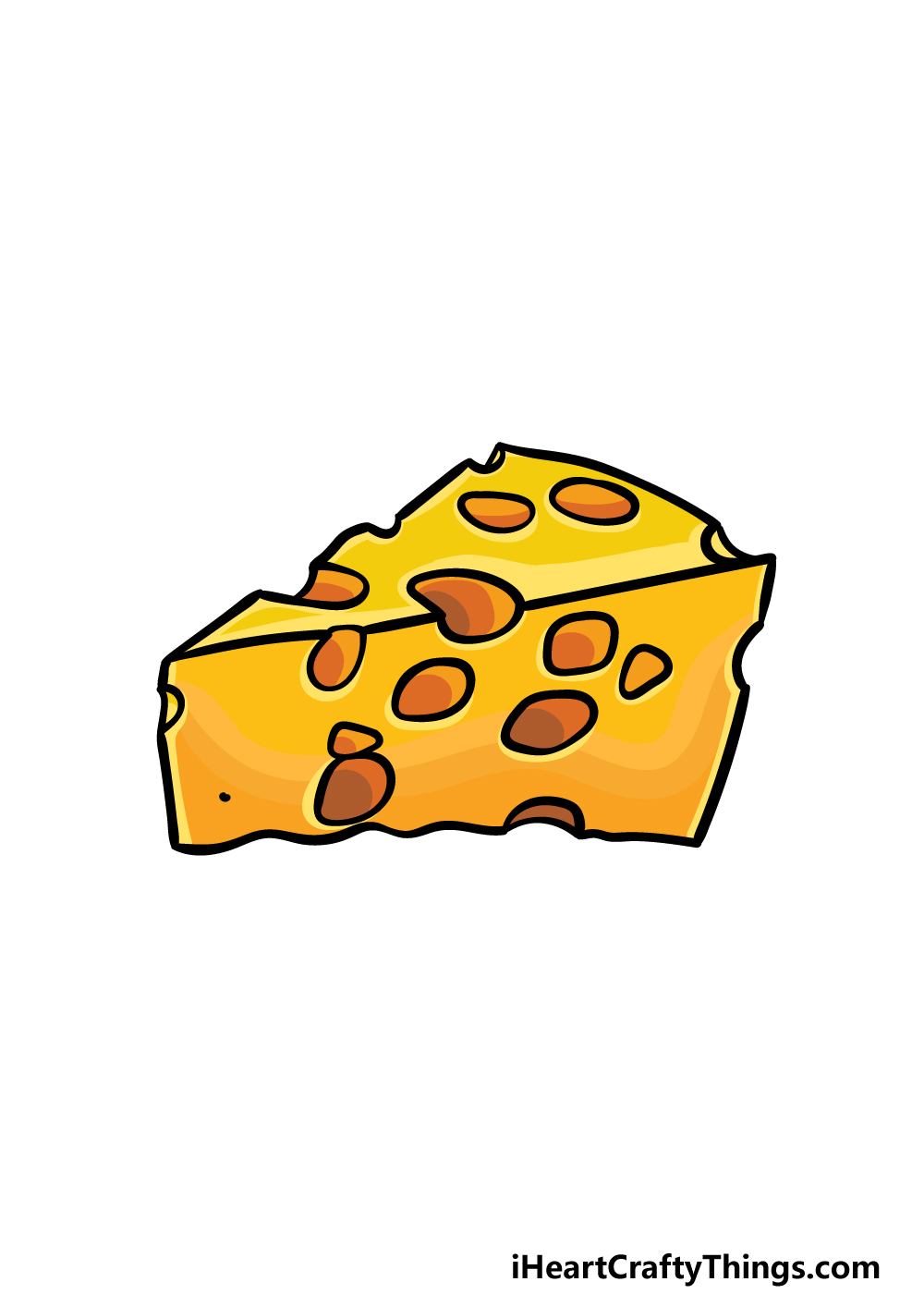 Cheese Drawing - How To Draw Cheese Step By Step