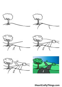 Road Drawing - How To Draw A Road Step By Step