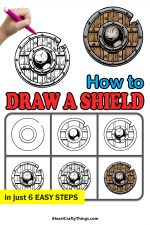 Shield Drawing - How To Draw A Shield Step By Step