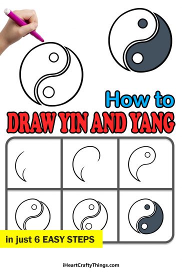 Yin And Yang Drawing - How To Draw Yin And Yang Step By Step
