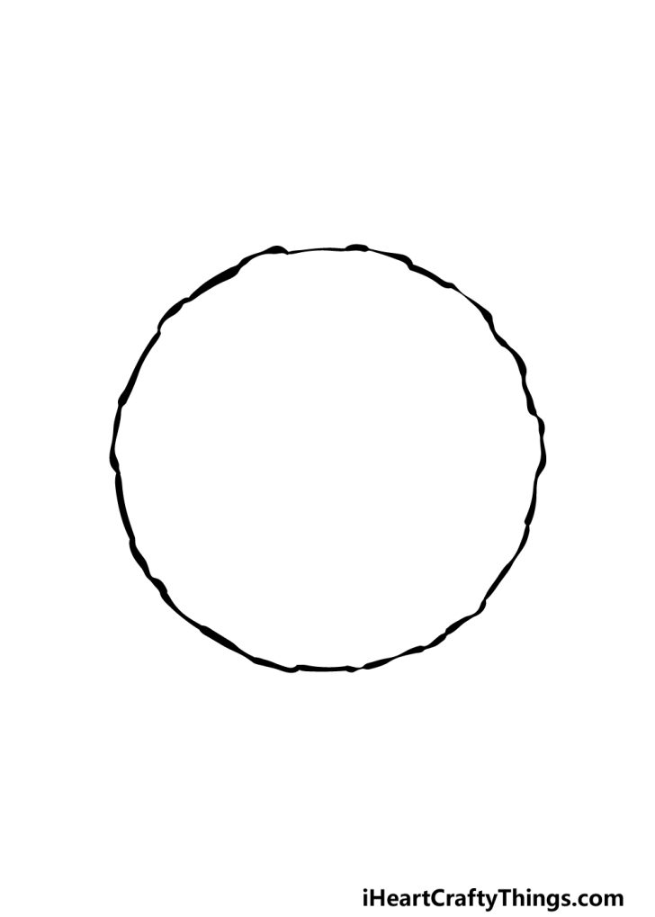 Full Moon Drawing - How To Draw A Full Moon Step By Step