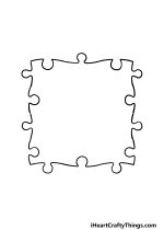 Puzzle Pieces Drawing - How To Draw Puzzle Pieces Step By Step