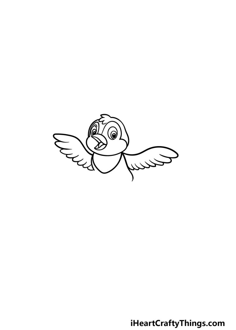 Cartoon Bird Drawing - How To Draw A Cartoon Bird Step By Step