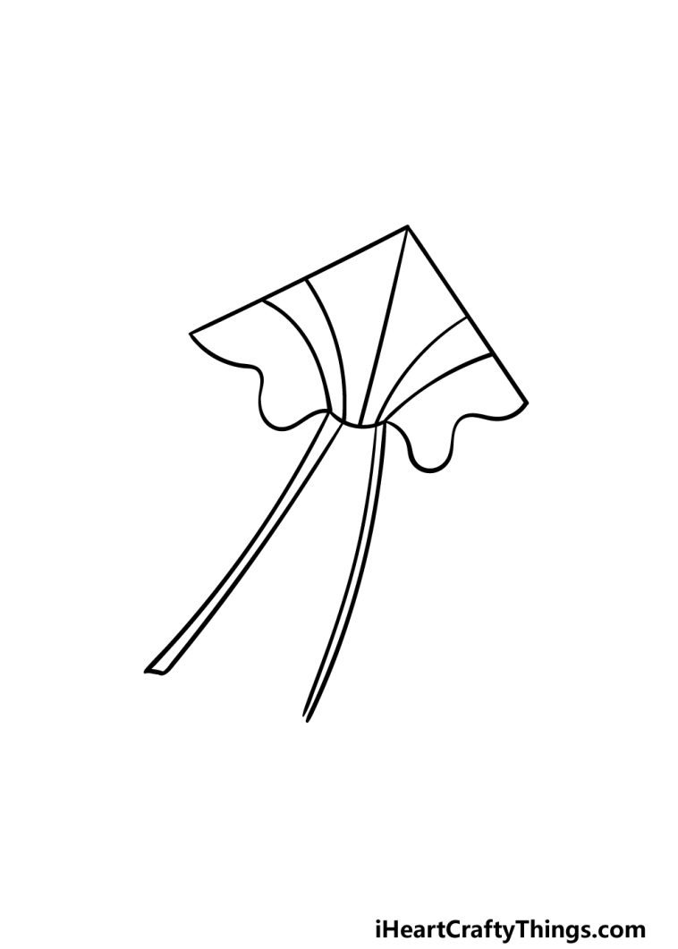 Kite Drawing - How To Draw A Kite Step By Step