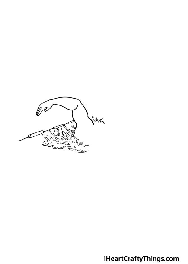 Swimming Drawing - How To Draw Swimming Step By Step