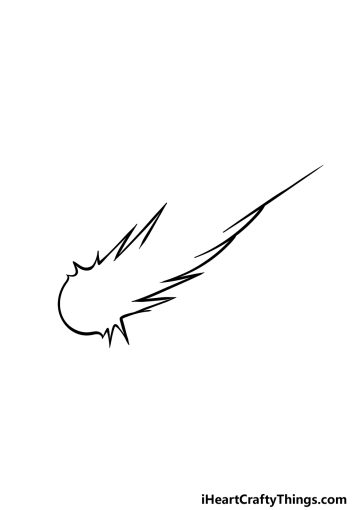 Comet Drawing - How To Draw A Comet Step By Step