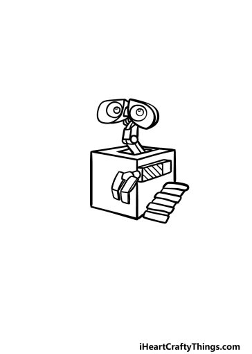 Wall-E Drawing - How To Draw Wall-E Step By Step