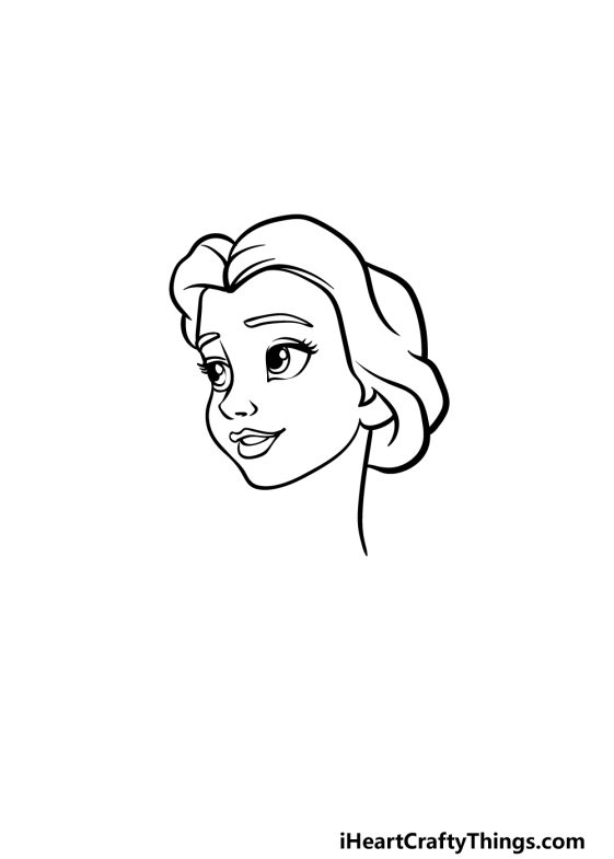 Belle Drawing - How To Draw Belle Step By Step