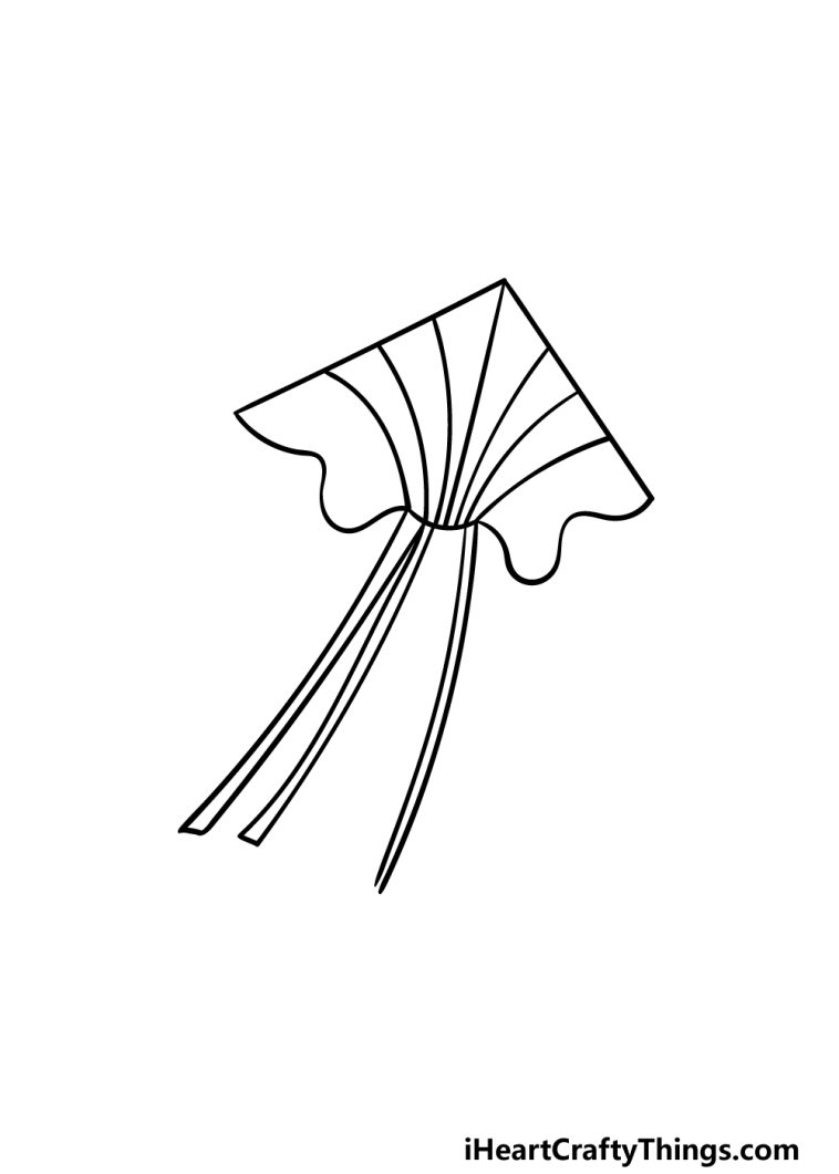 Kite Drawing - How To Draw A Kite Step By Step