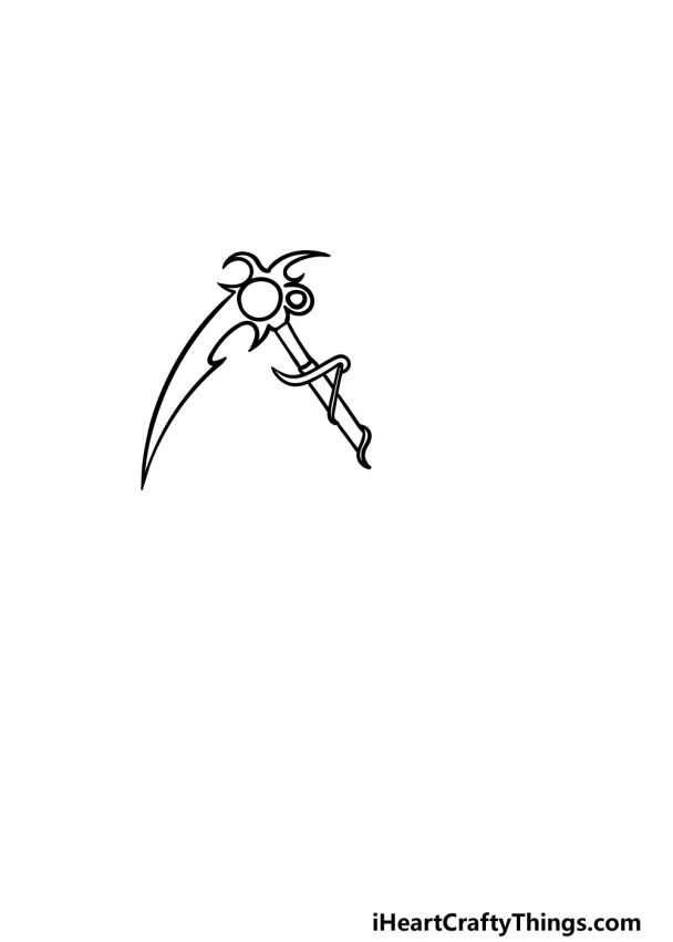 Scythe Drawing - How To Draw A Scythe Step By Step