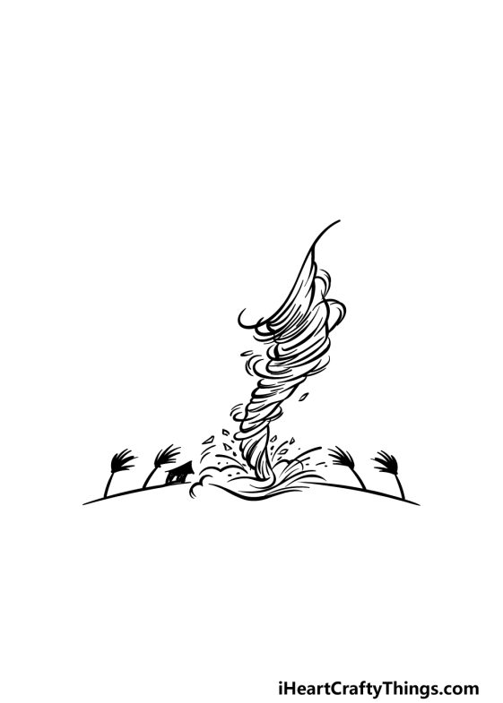 Hurricane Drawing - How To Draw A Hurricane Step By Step