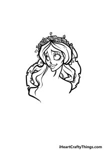 Corpse Bride Drawing - How To Draw Corpse Bride Step By Step