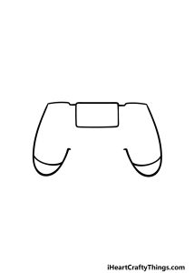 PS4 Controller Drawing - How To Draw A PS4 Controller Step By Step