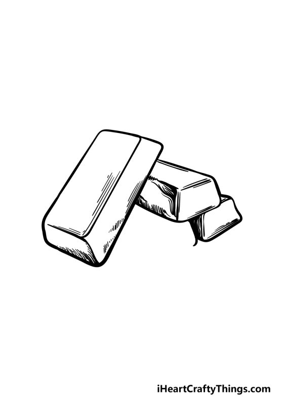 Gold Drawing - How To Draw Gold Step By Step